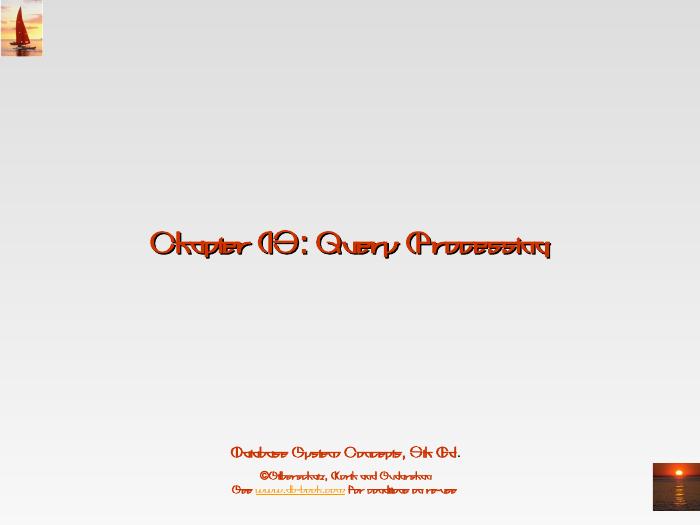 مرجع دانلود پاورپوینت | Chapter 13: Query Processing