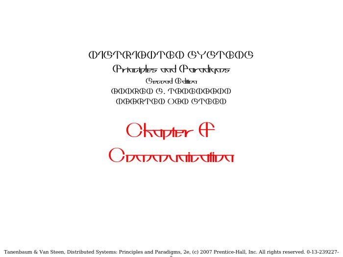 مرجع دانلود پاورپوینت | DISTRIBUTED SYSTEMS Principles and Paradigms ...