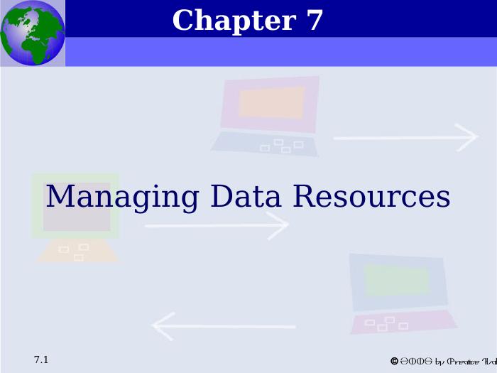 مرجع دانلود پاورپوینت | Managing Data Resources