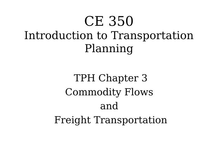 مرجع دانلود پاورپوینت | Introduction to Transportation Planning